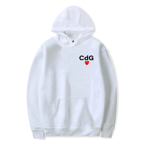 CDG Small Logo With Heart Hoodie - CDG スモールハート パーカー - Comme Des Garcons ...