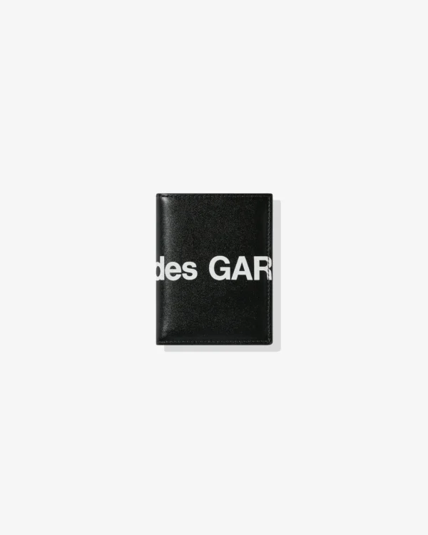 CDG Huge Logo Wallet Bifold Wallet Black SA0641HL - CDG 二つ折り財布 - Comme ...