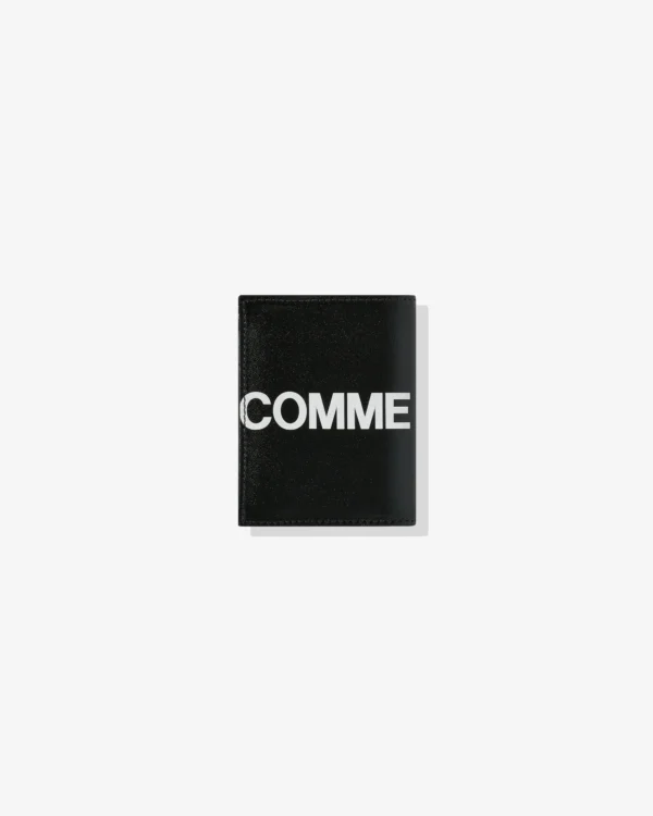 CDG Huge Logo Wallet Bifold Wallet Black SA0641HL - CDG 二つ折り財布 - Comme ...