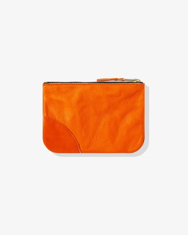 CDG Washed Wallet Zip Pouch Burnt Orange - CDG ジップウォレット - Comme Des ...