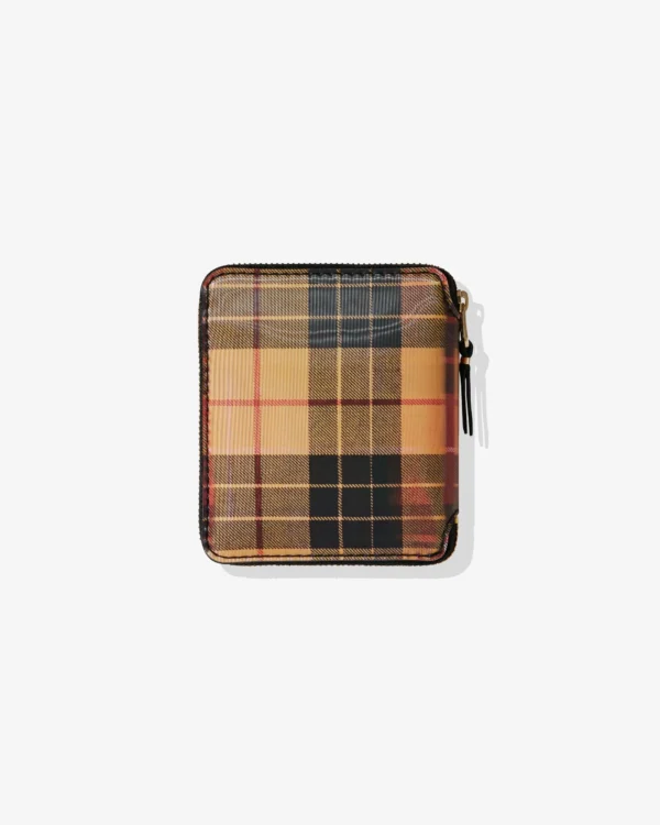CDG Lenticular Tartan Full Zip Around Wallet Red/Yellow - CDG ジップウォレット ...